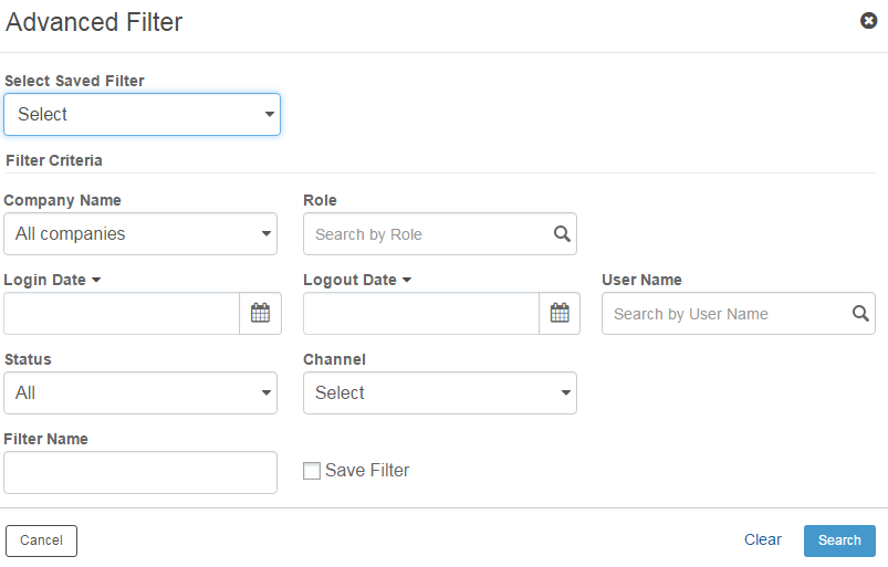 Creating a new filter_user activity